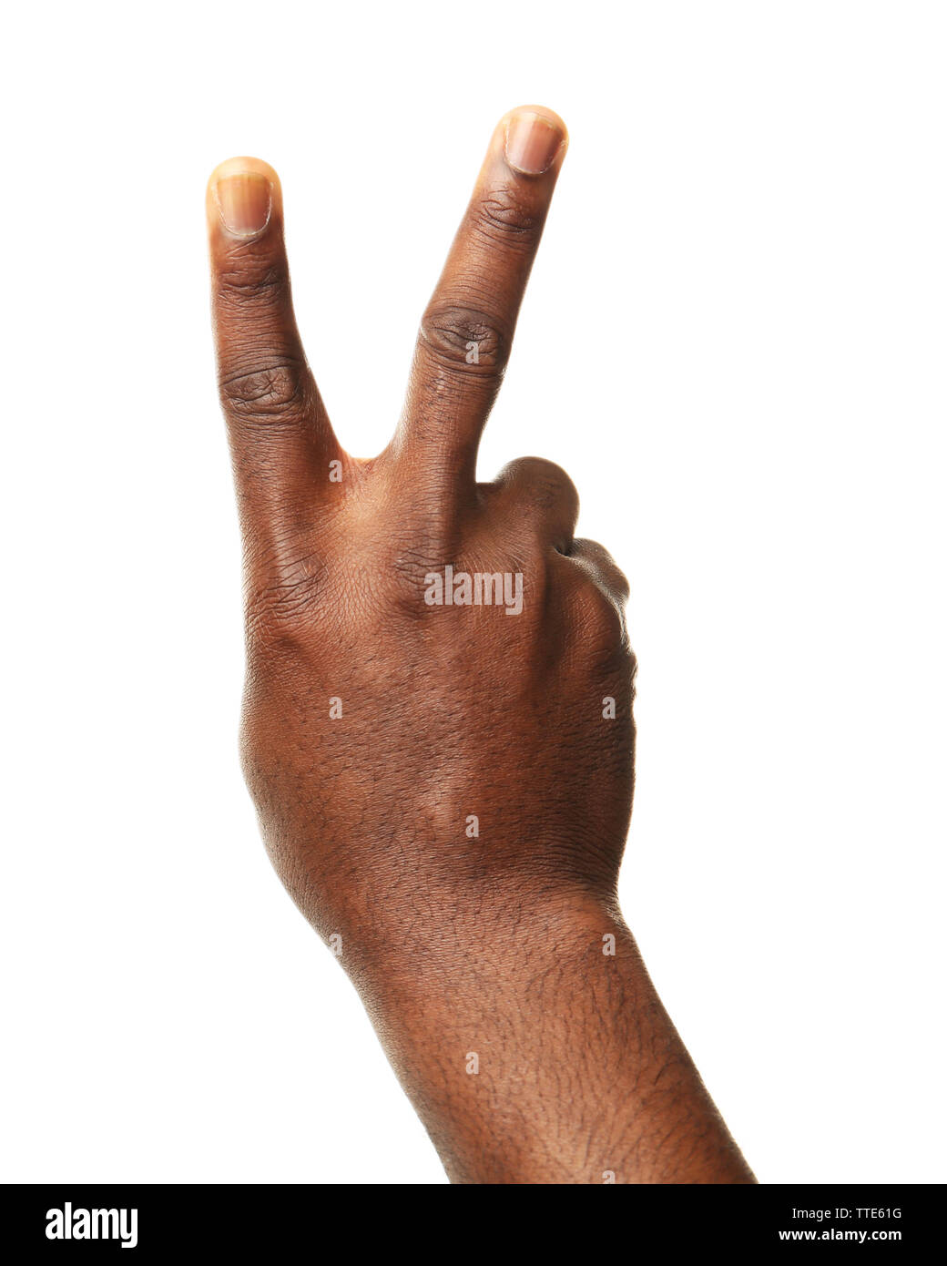 Human hand isolated on white Stock Photo - Alamy