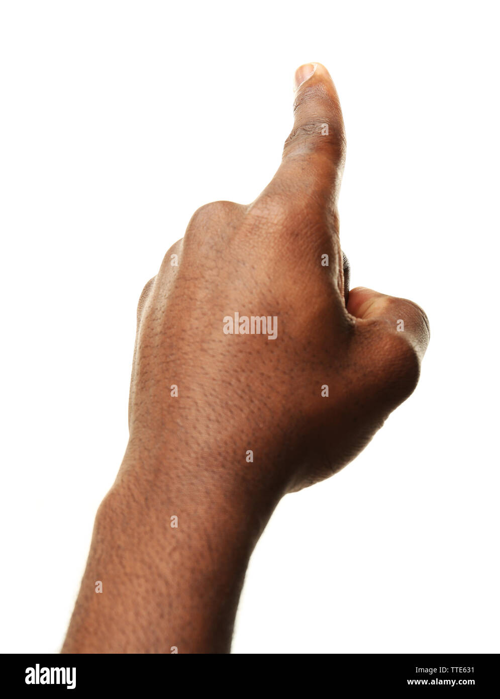 Male hand isolated on white Stock Photo - Alamy