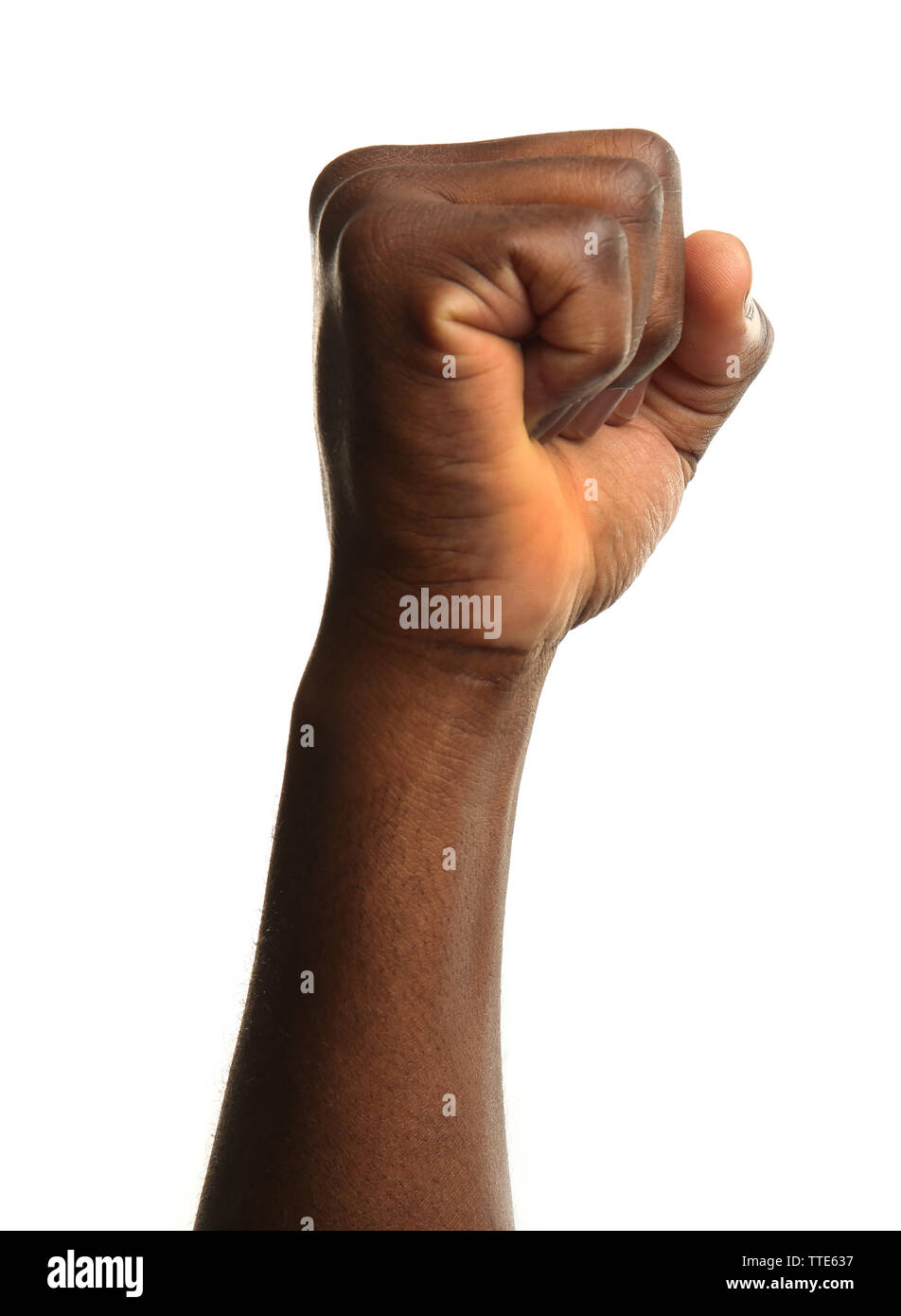 Male hand isolated on white Stock Photo - Alamy