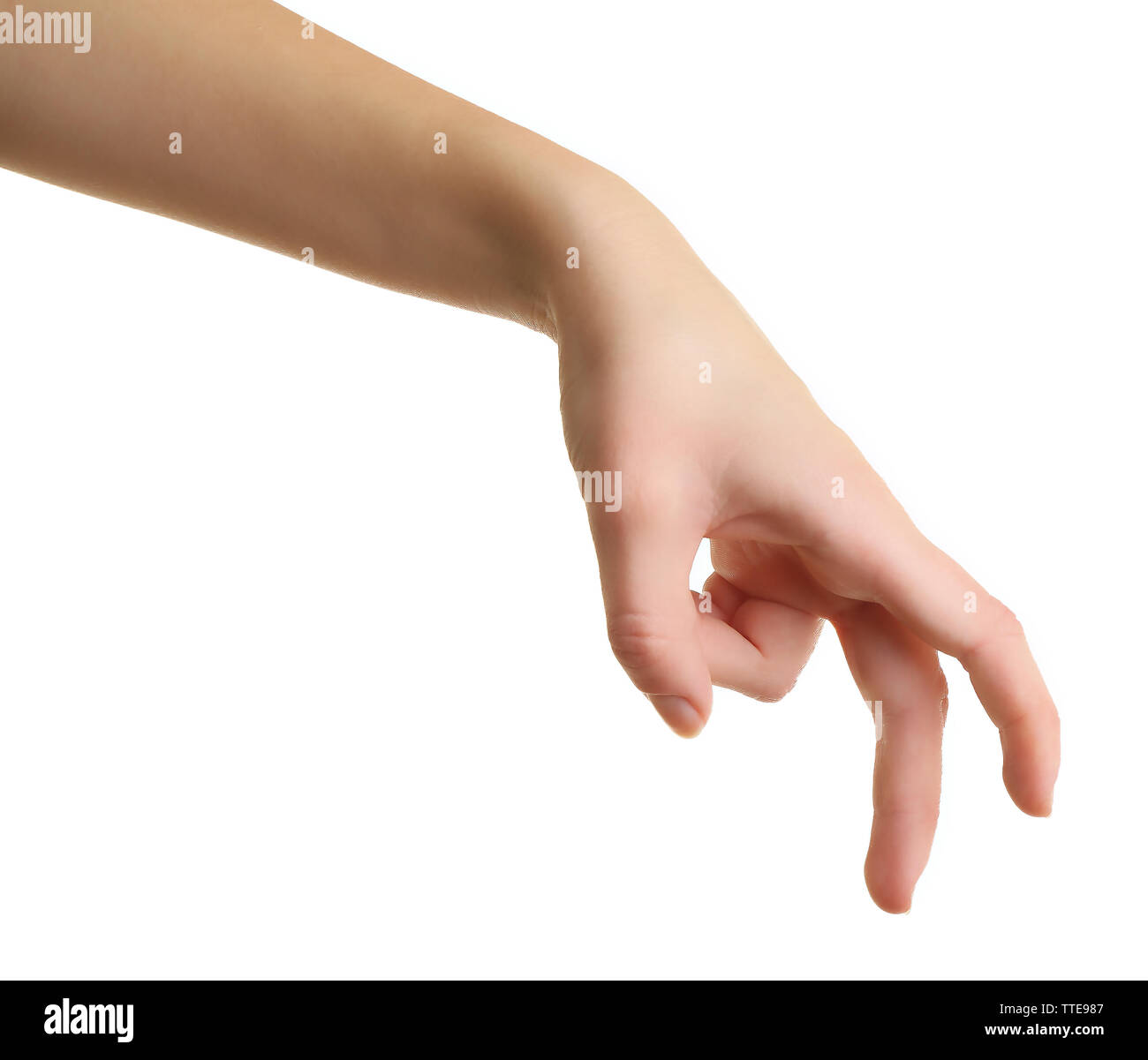 woman hand, isolated on white Stock Photo - Alamy