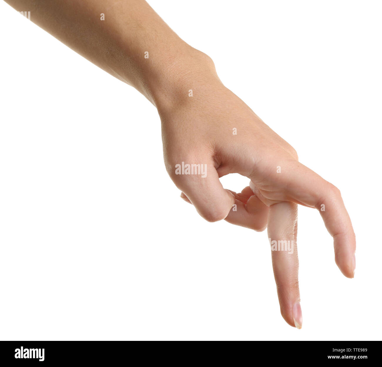 woman hand, isolated on white Stock Photo - Alamy