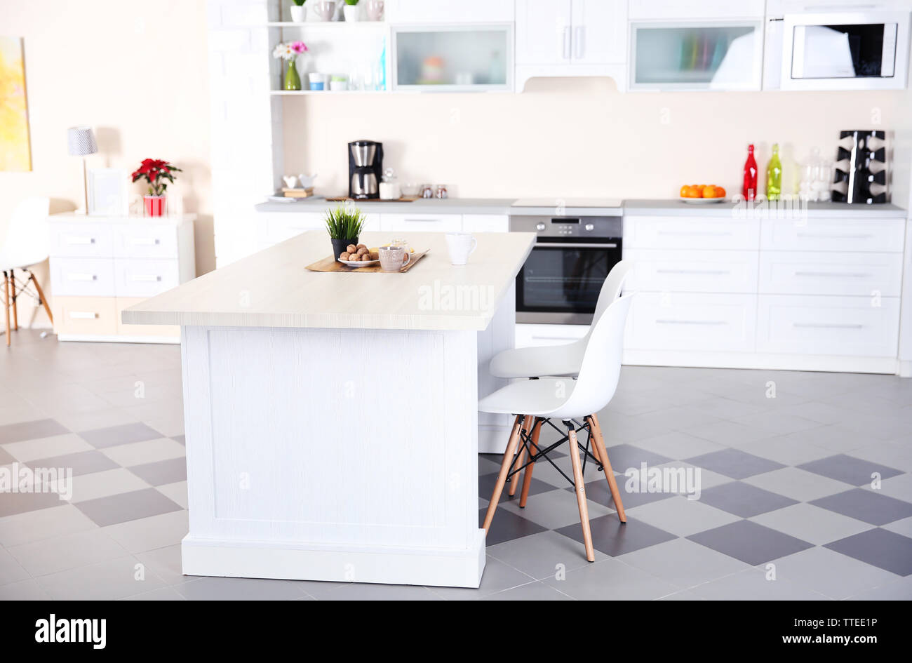 New modern kitchen interior Stock Photo - Alamy