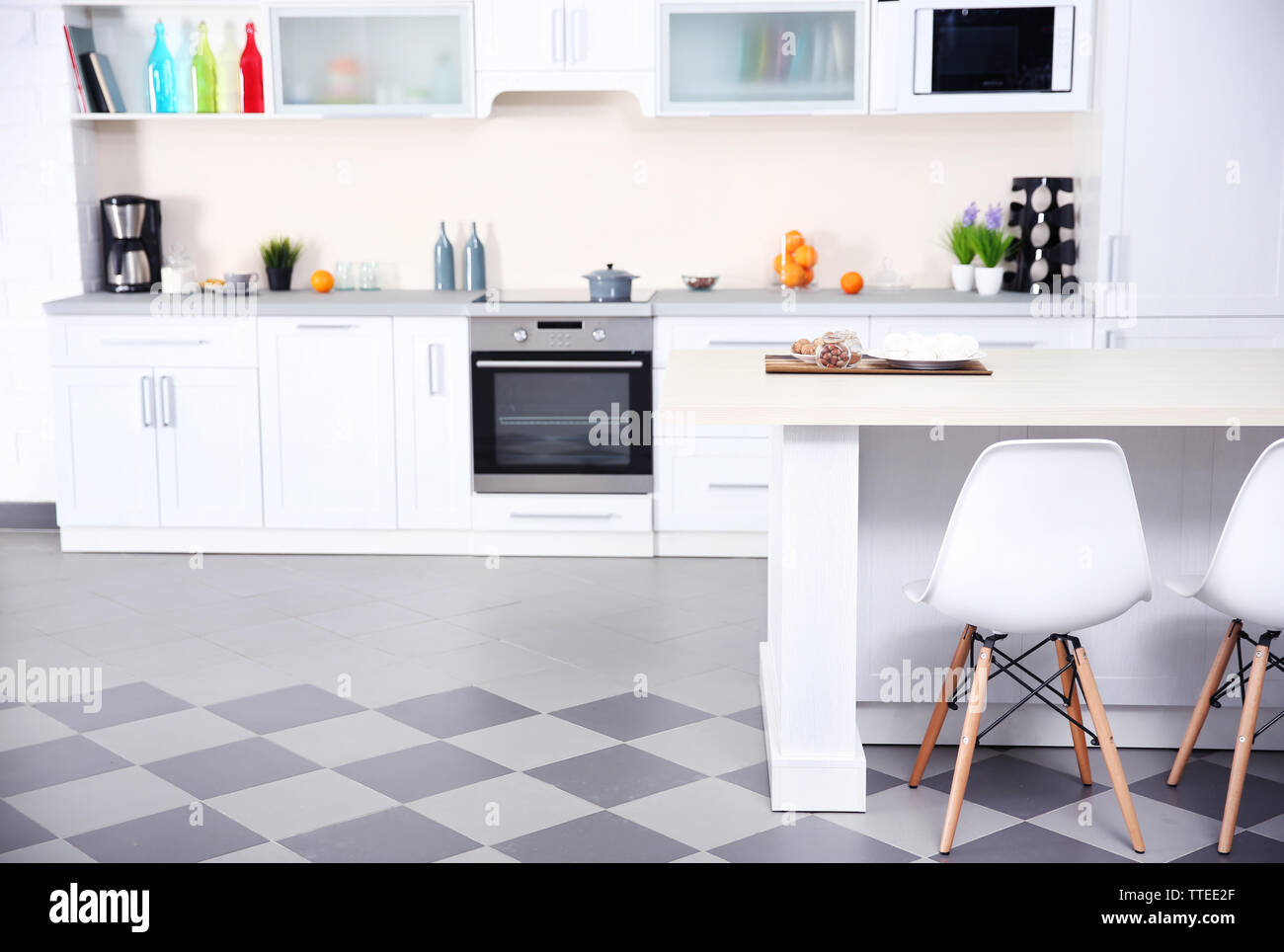 New modern kitchen interior Stock Photo - Alamy