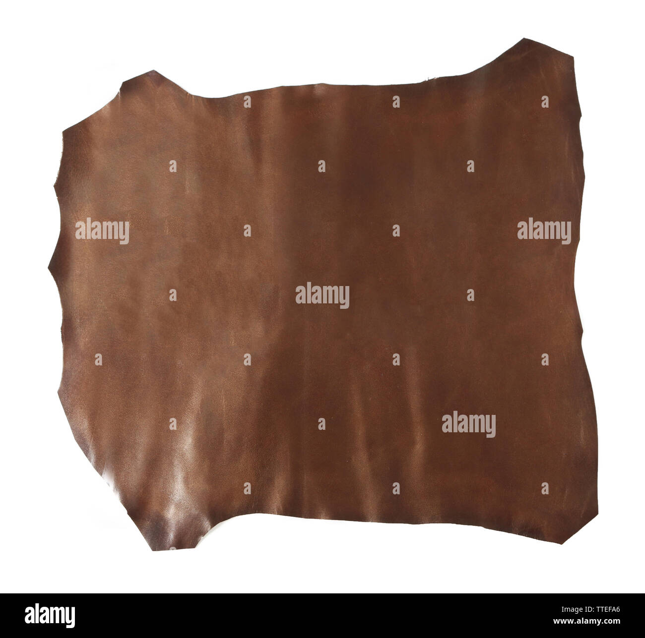 Brown piece of cloth, isolated on white Stock Photo - Alamy