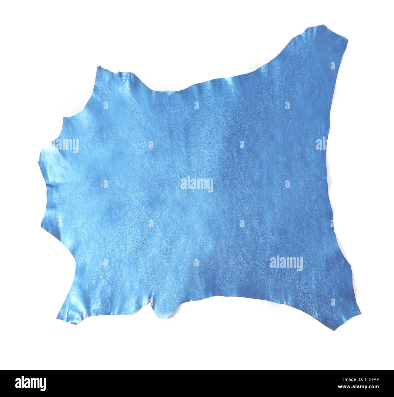 Blue piece of cloth, isolated on white Stock Photo - Alamy