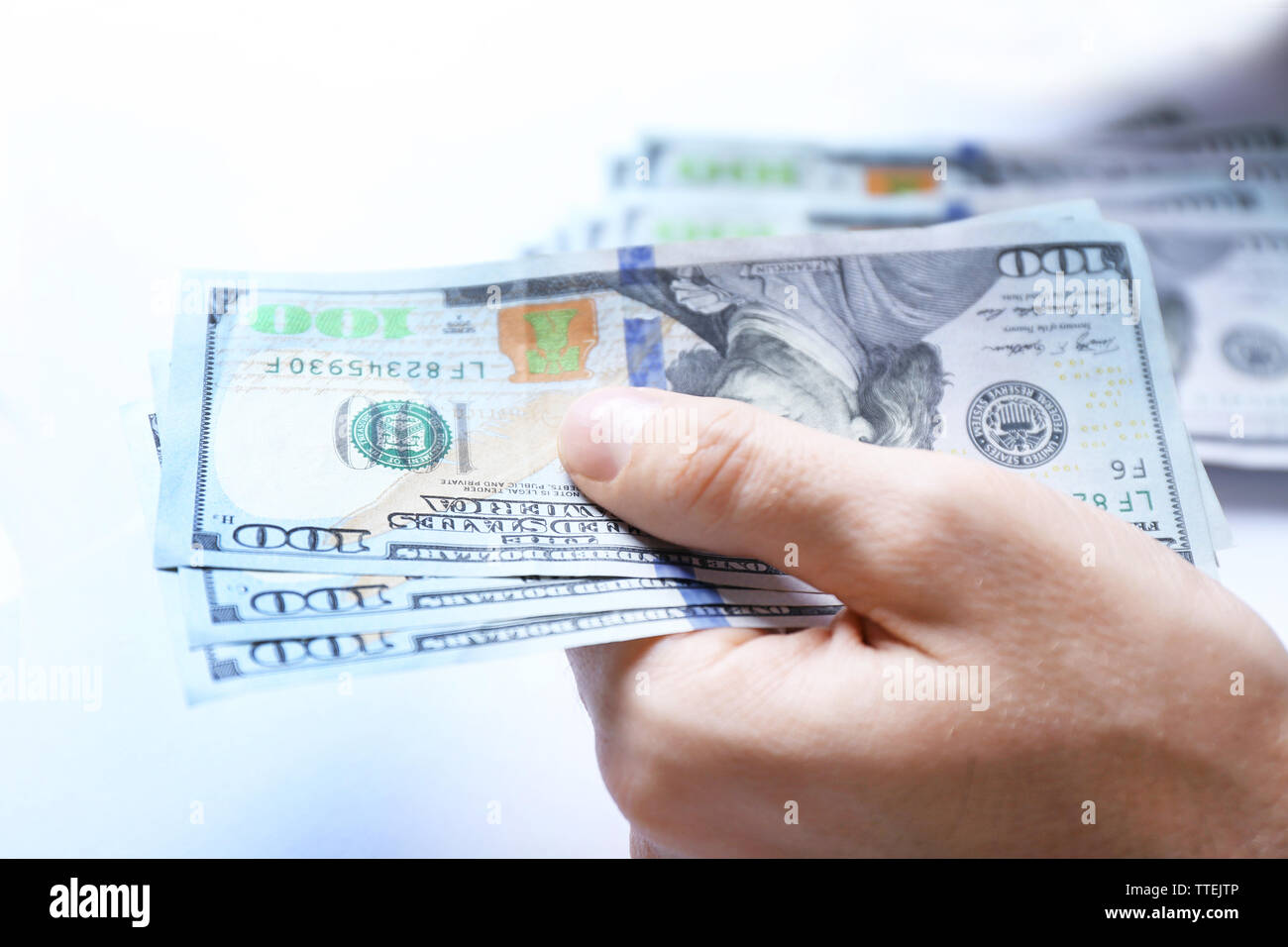 Hands counting money, close up Stock Photo - Alamy
