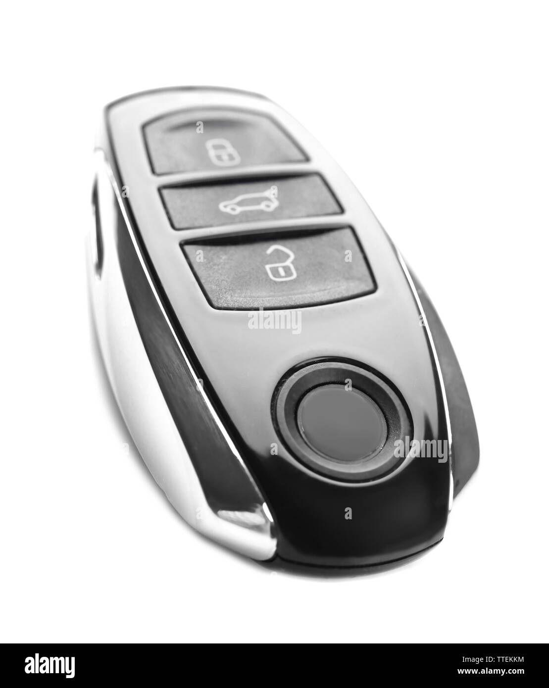 Car key isolated on white background Stock Photo - Alamy