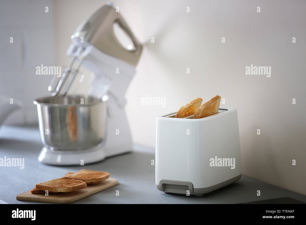 Toaster mixer on light hi-res stock photography and images - Alamy