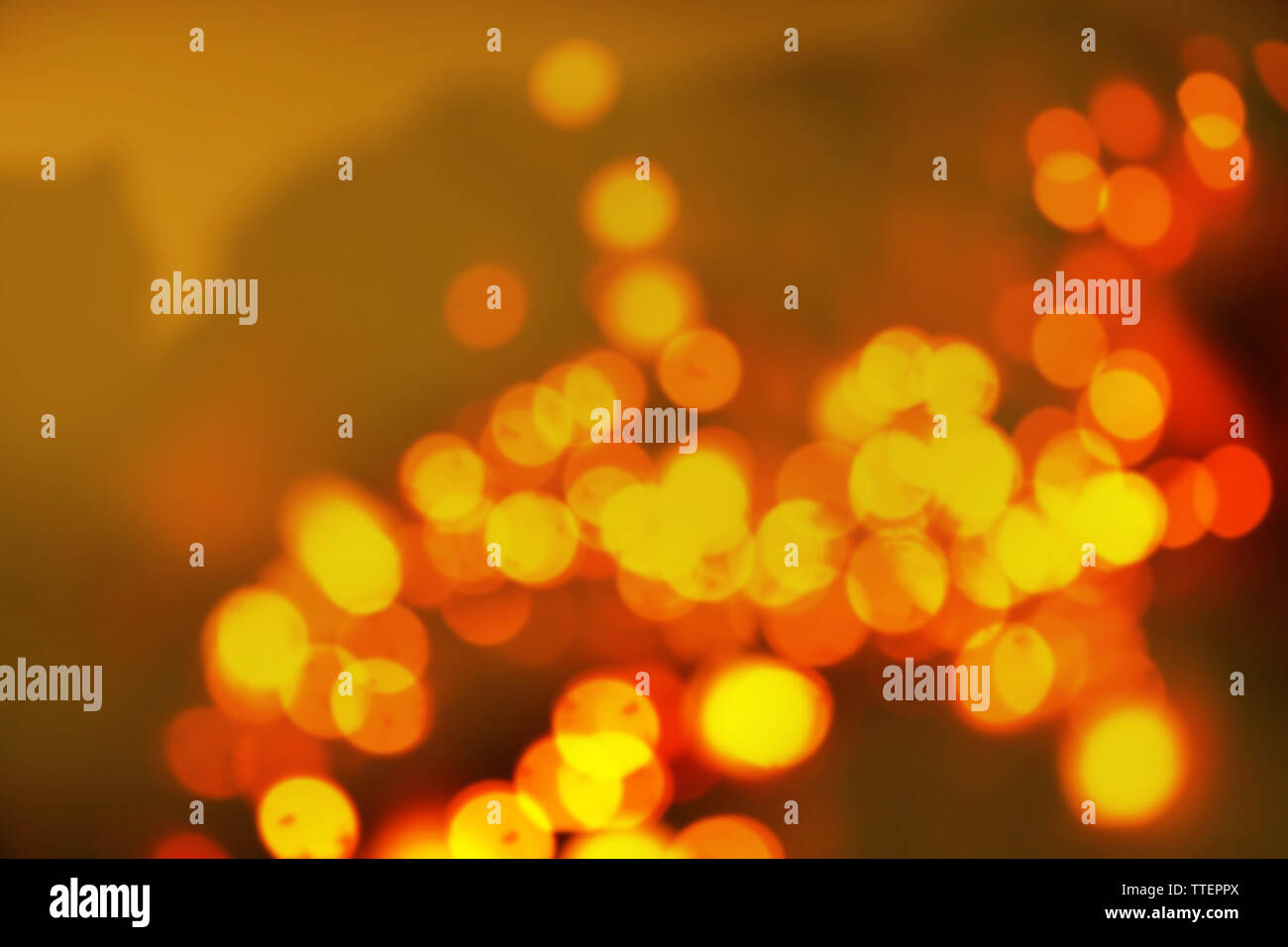 Golden Christmas lights, close up Stock Photo - Alamy