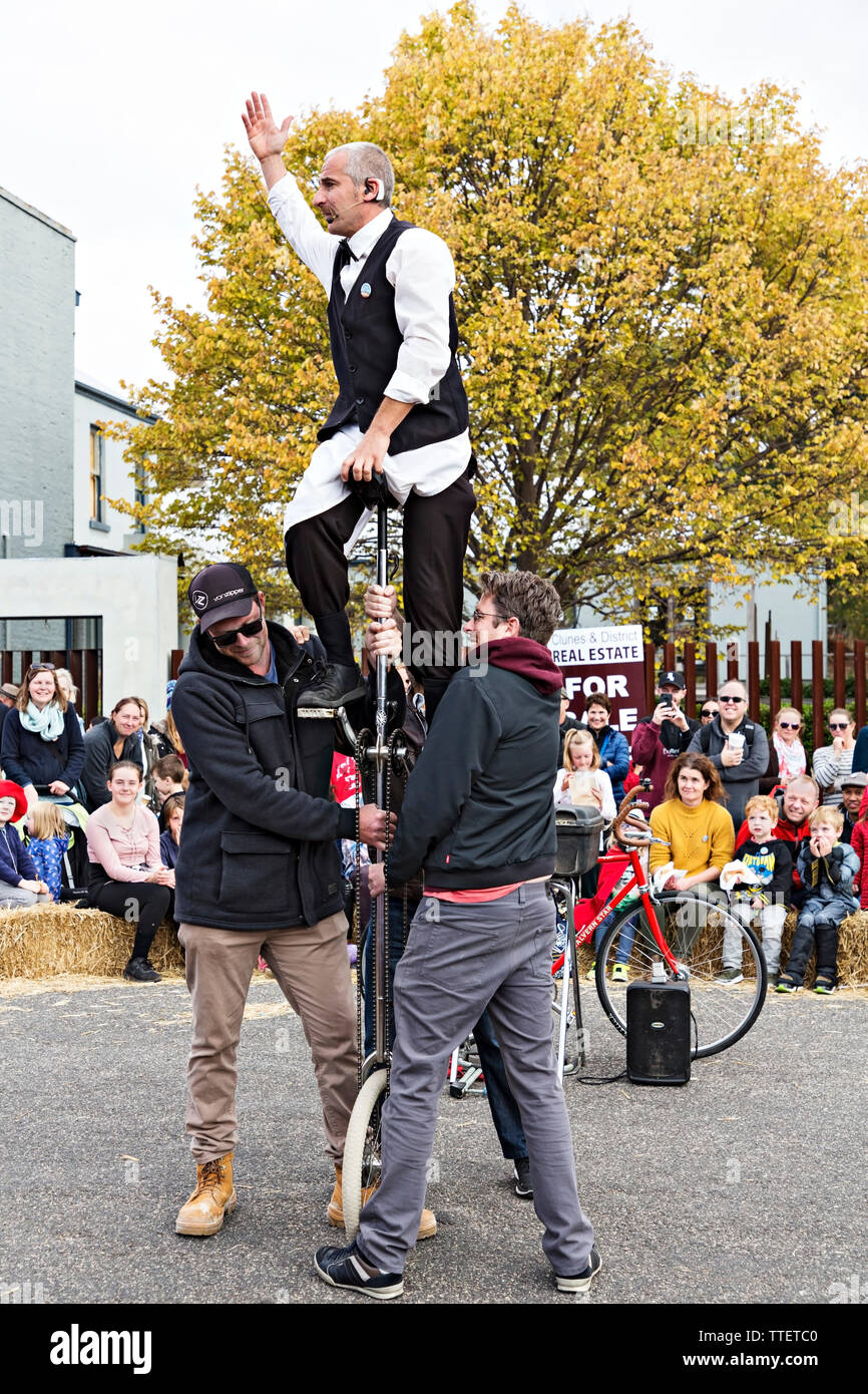 Jacques the French Waiter performing during the Clunes Booktown ...