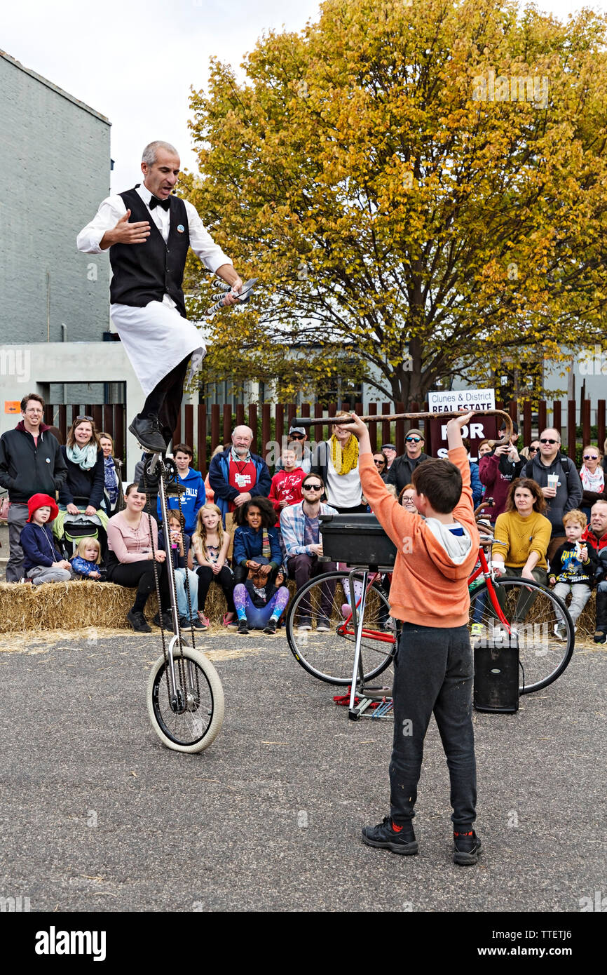 Jacques the French Waiter performing during the Clunes Booktown ...