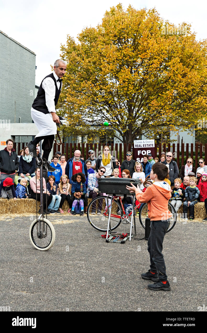 Jacques the French Waiter performing during the Clunes Booktown ...