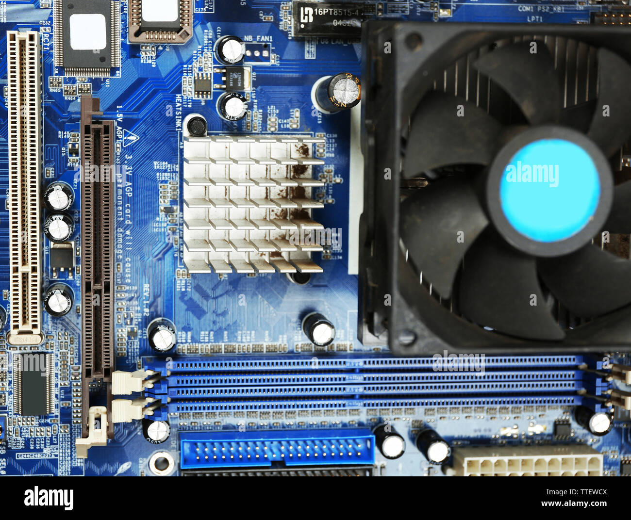 Computer motherboard, close up Stock Photo - Alamy