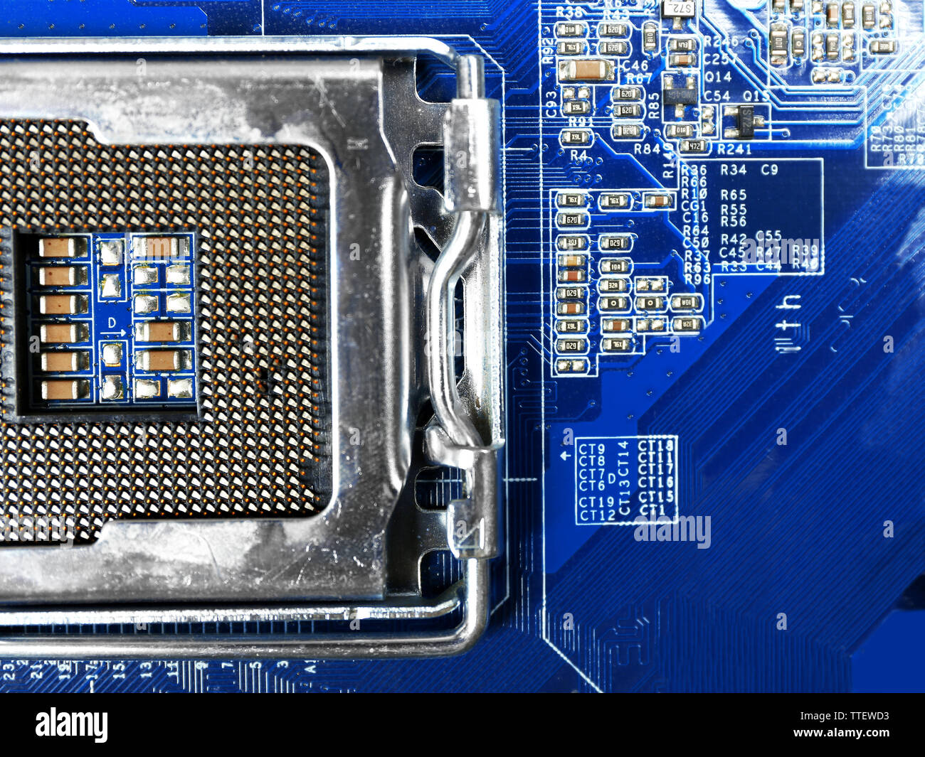 Computer motherboard, close up Stock Photo - Alamy