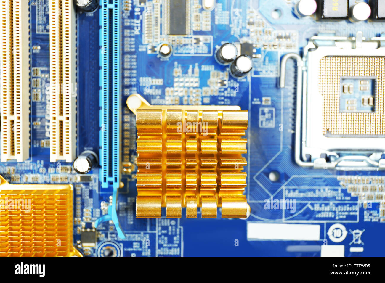 Computer motherboard, close up Stock Photo - Alamy