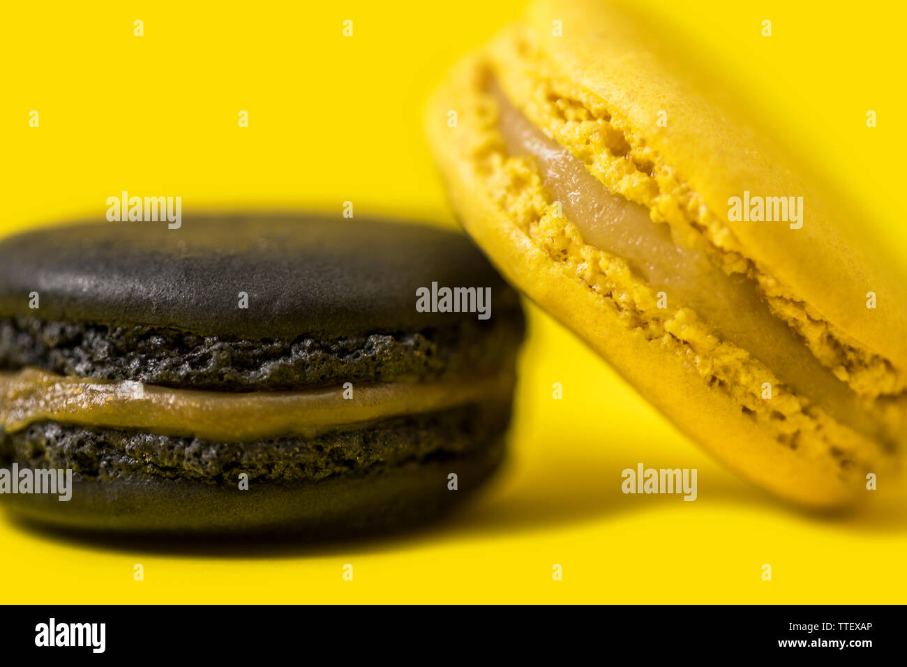 Different types of macaroons, french macaroons or macaron,Colorful ...