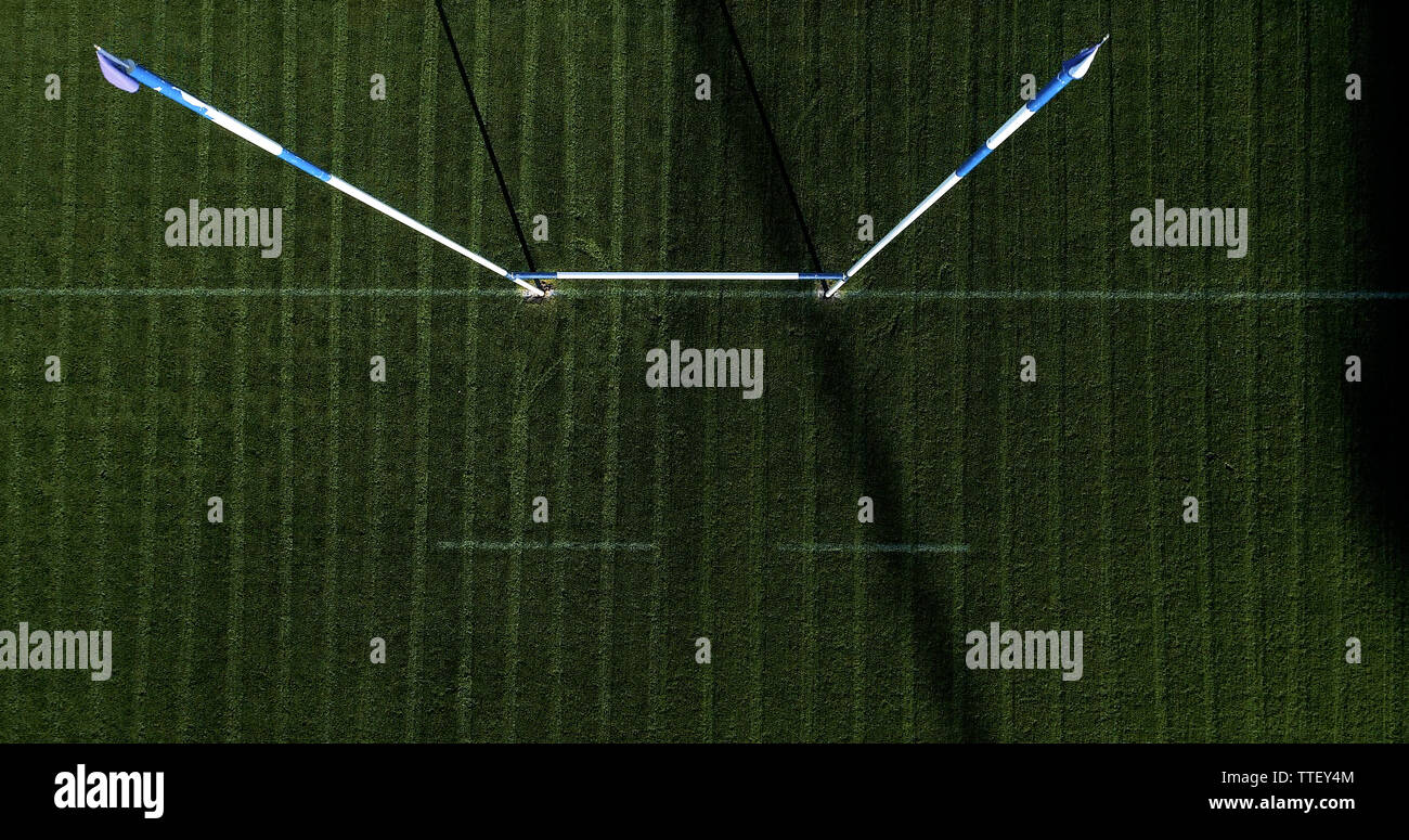 Rugby field aerial view hi-res stock photography and images - Alamy