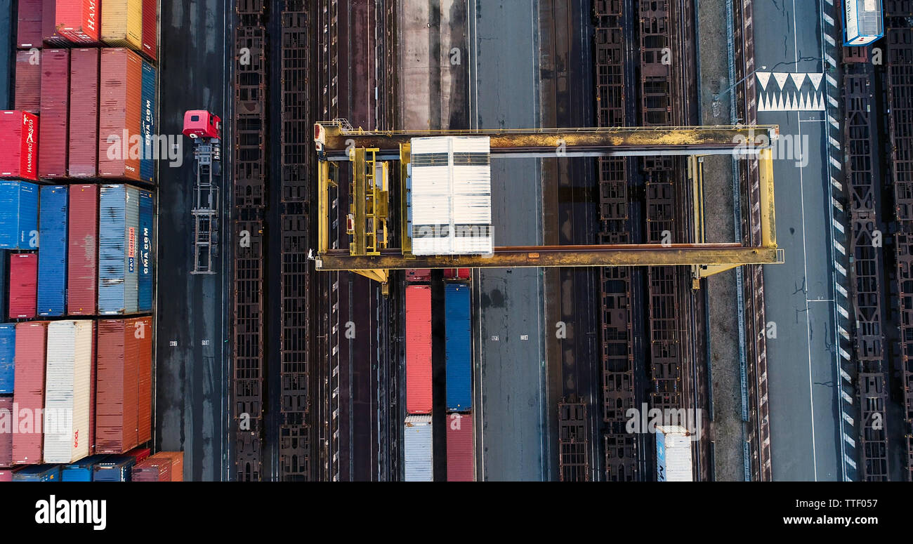 Shipping container wagon hi-res stock photography and images - Alamy