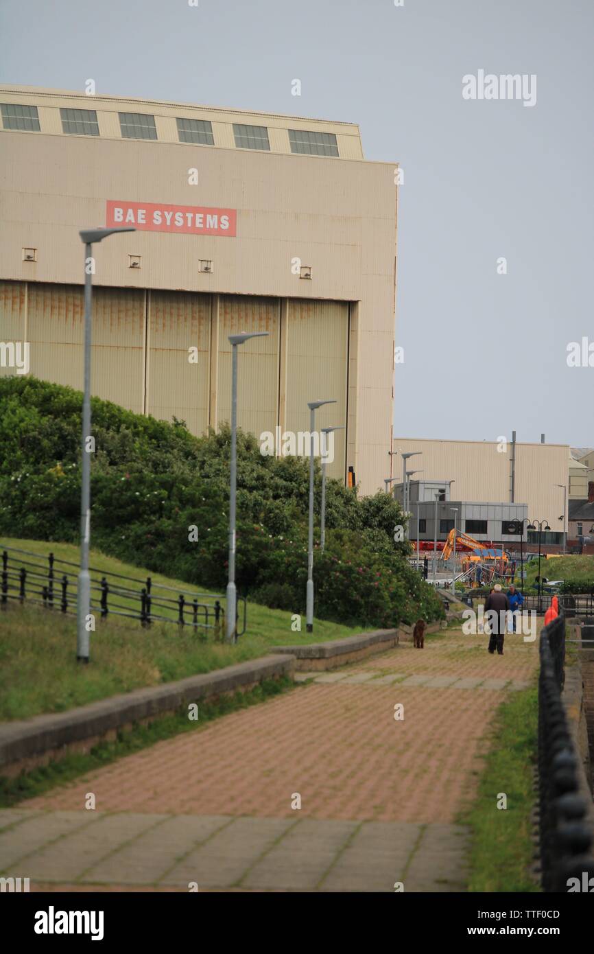 Barrow In Furness, Cumbria, UK. BAE Systems, Submarine Builders. The ...