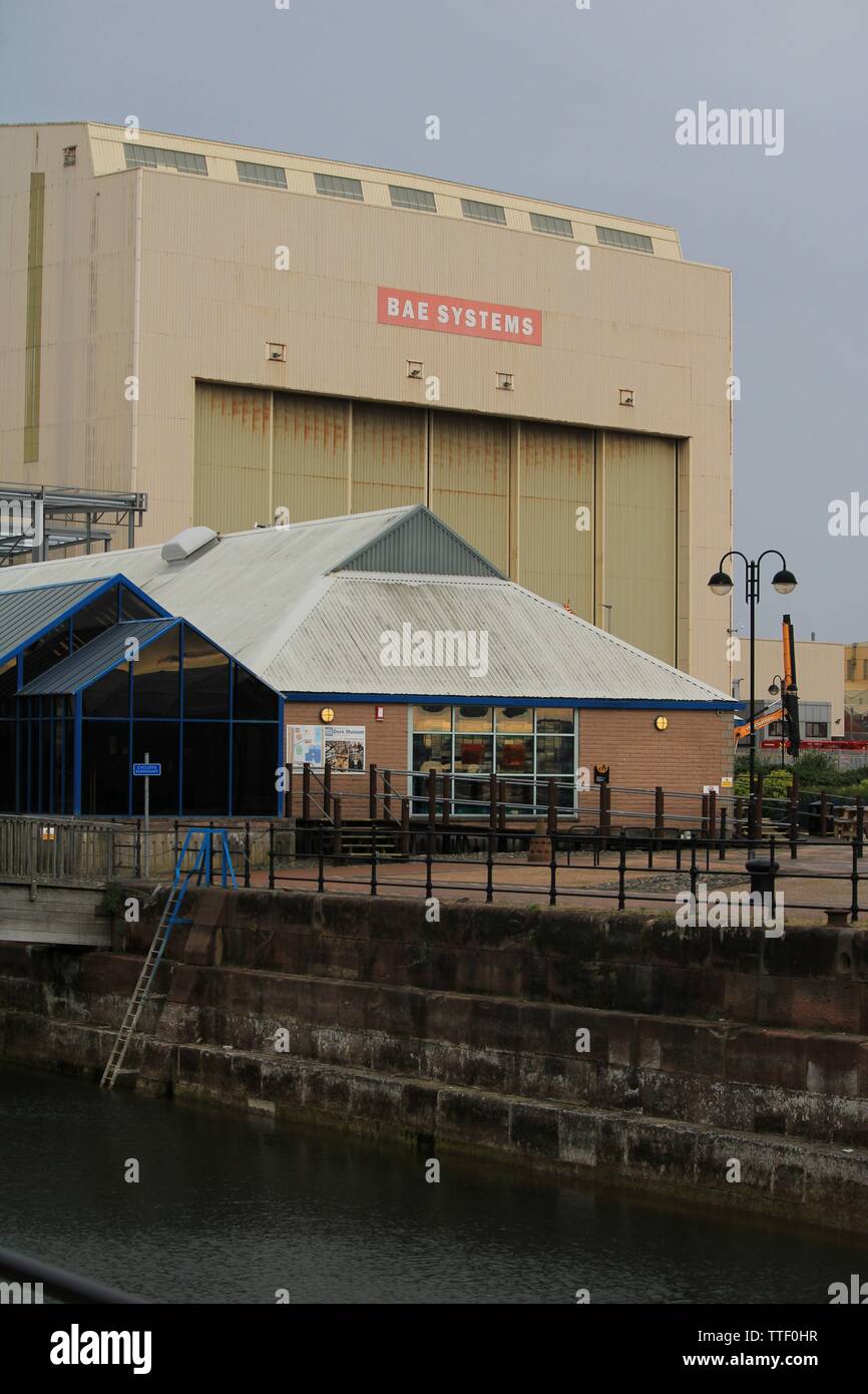 Barrow In Furness, Cumbria, UK. BAE Systems, Submarine Builders. The ...
