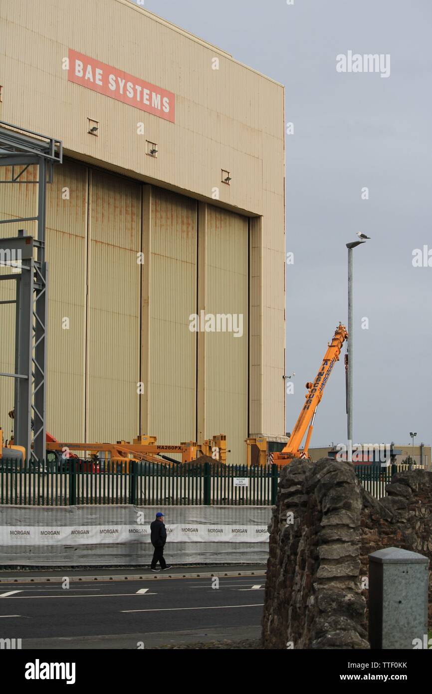 Barrow In Furness, Cumbria, UK. BAE Systems, Submarine Builders. The ...