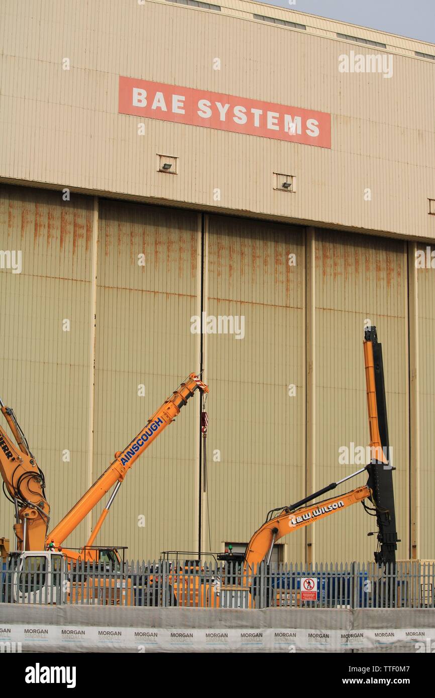 Barrow In Furness, Cumbria, UK. BAE Systems, Submarine Builders. The ...
