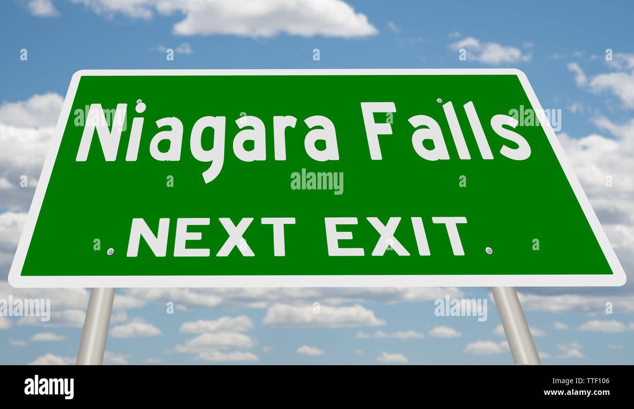 Niagara falls road sign hi-res stock photography and images - Alamy