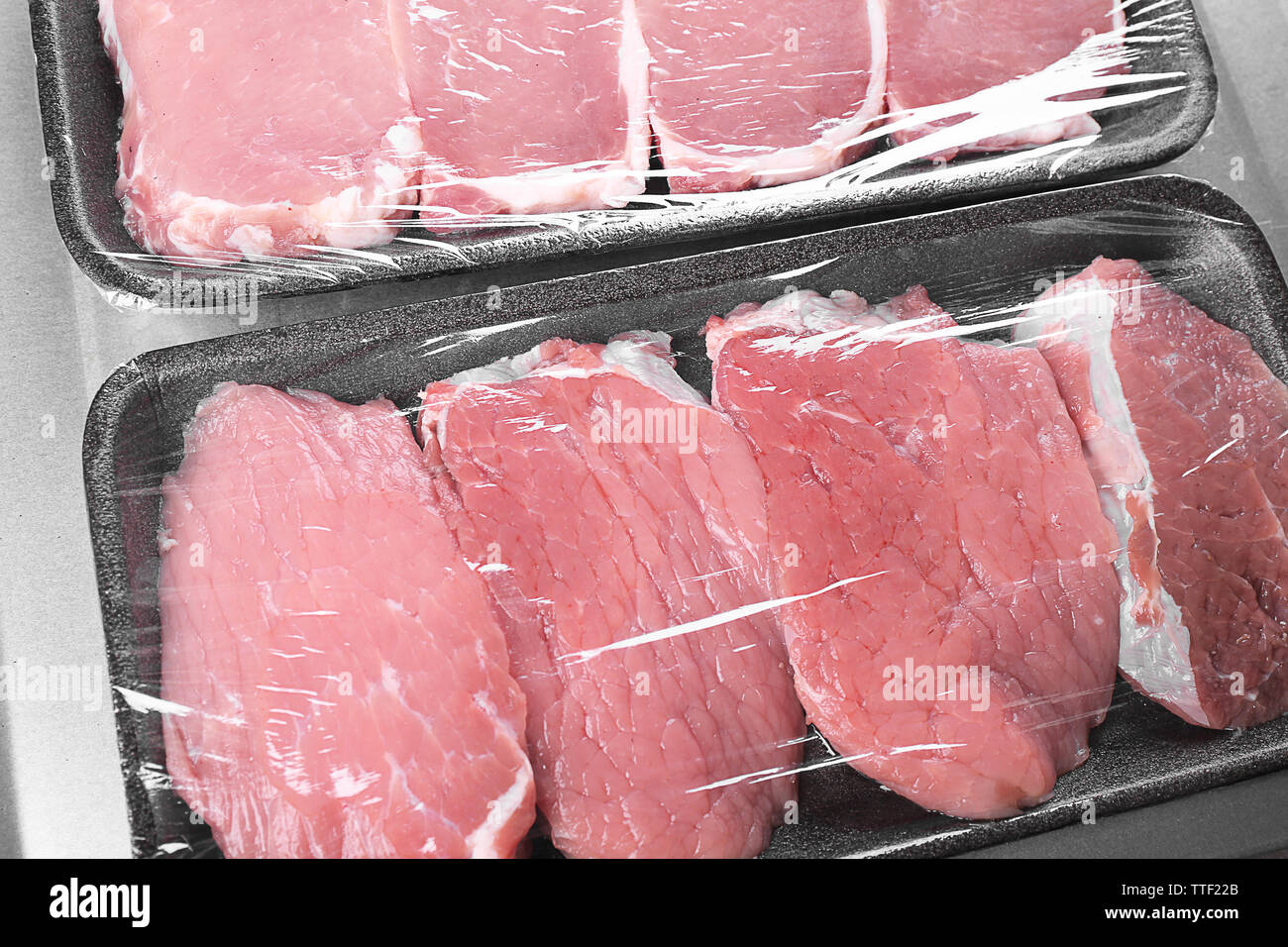 Packed pieces pork meat hi-res stock photography and images - Alamy