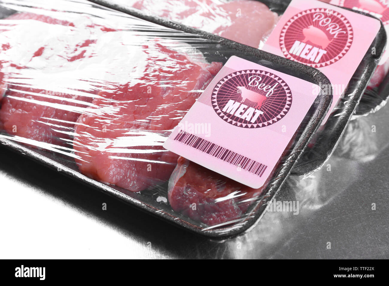 Packed pieces pork beef hi-res stock photography and images - Alamy