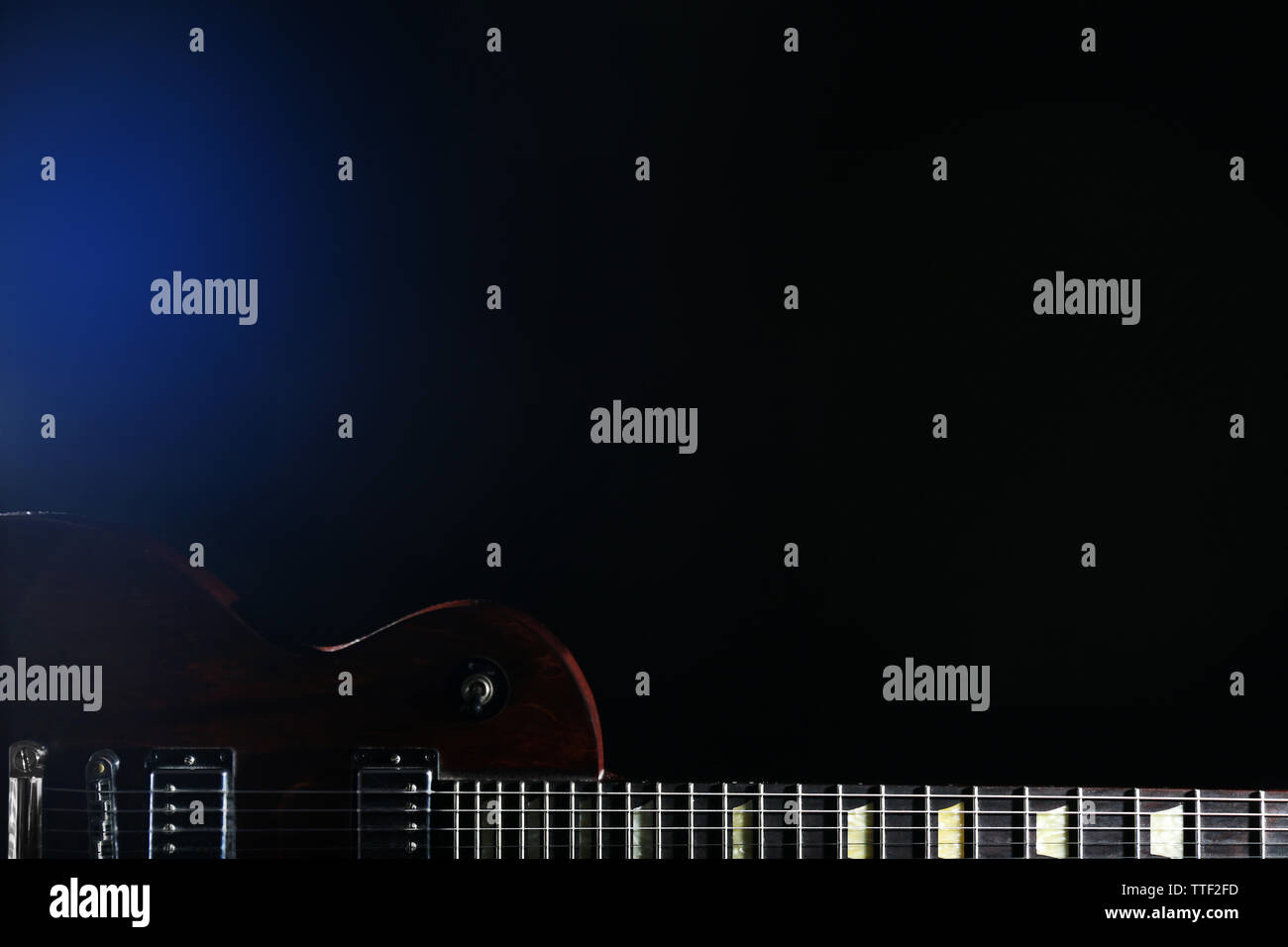Electric guitar on dark hi-res stock photography and images - Alamy