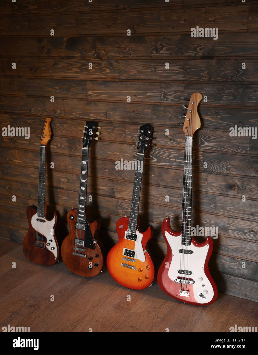Four guitars hi-res stock photography and images - Alamy