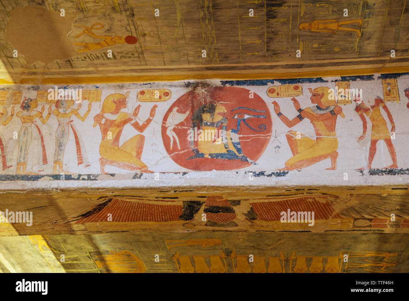 Painting at the separation between the second and the third corridor in ...