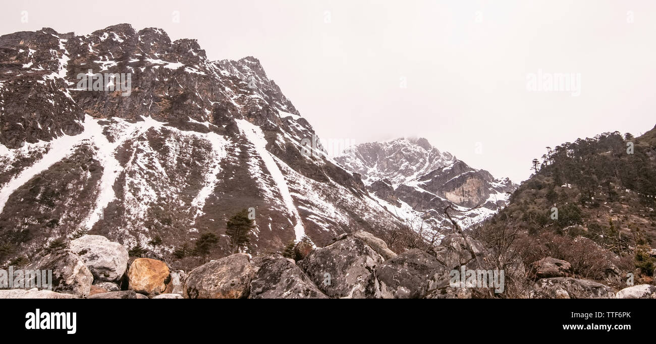 Eastern-Himalayan,granite& Snow capped ,mountain,ranges,North Sikkim ...