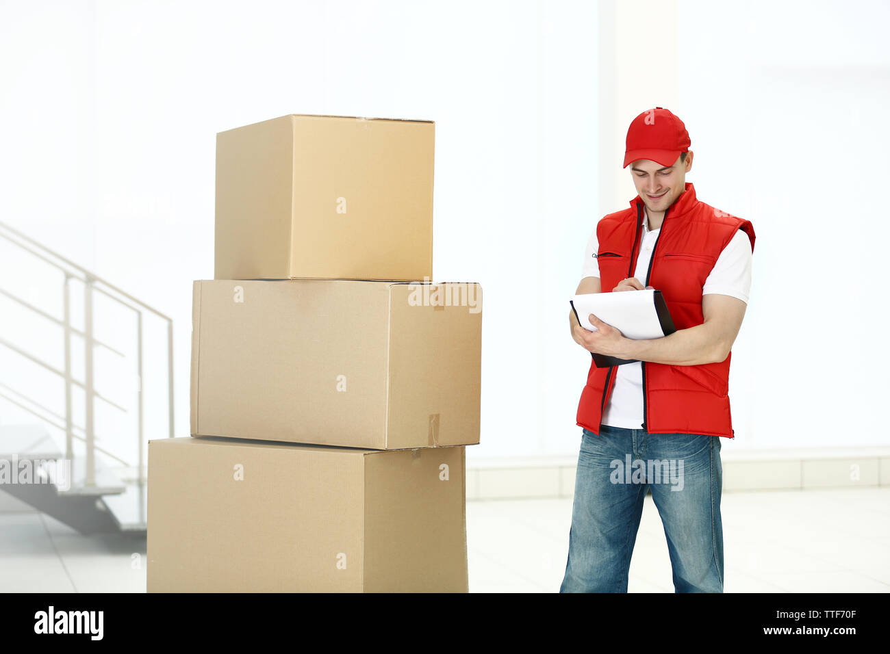 Postman jacket hi-res stock photography and images - Alamy