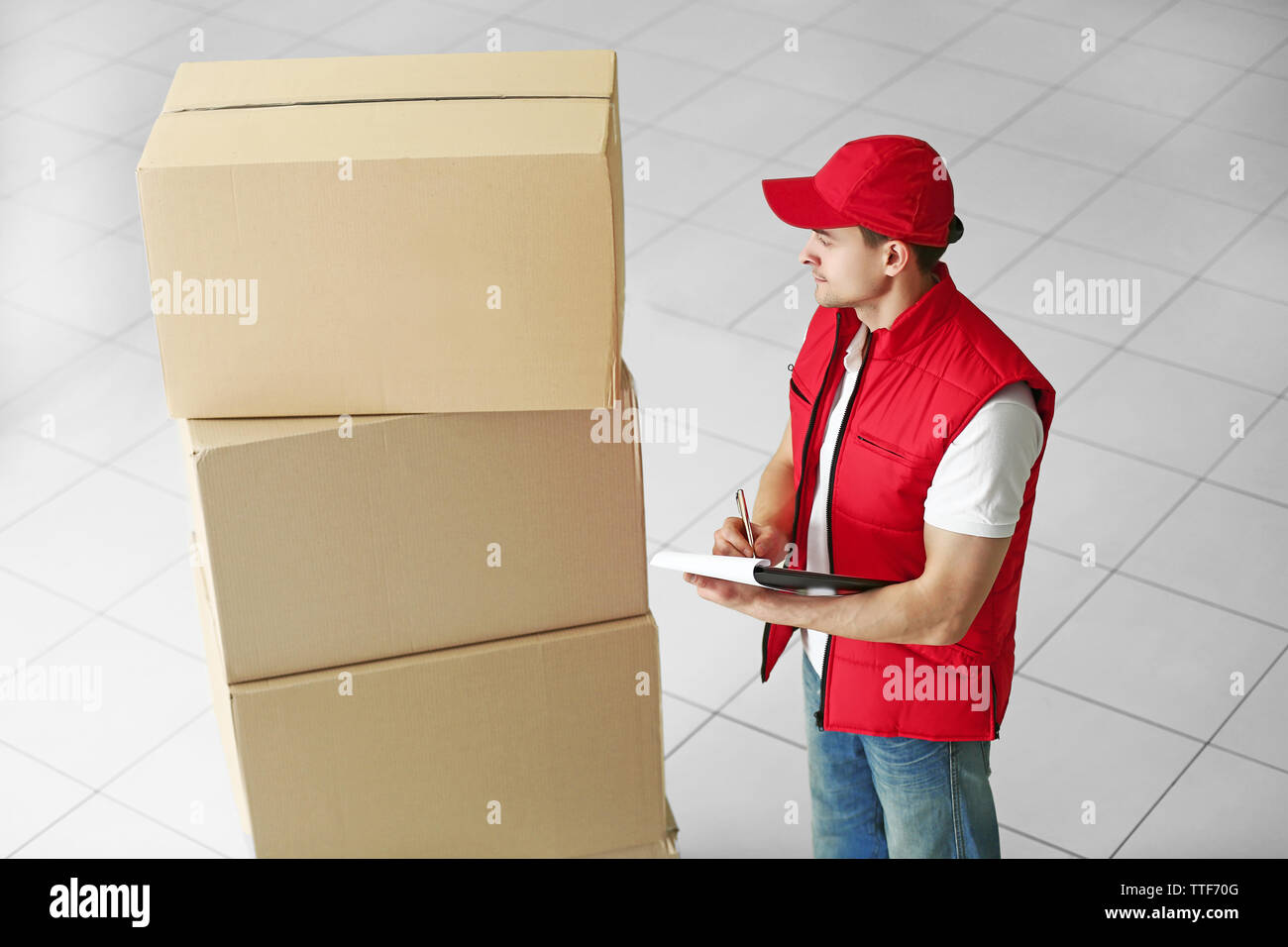 Postman jacket hi-res stock photography and images - Alamy
