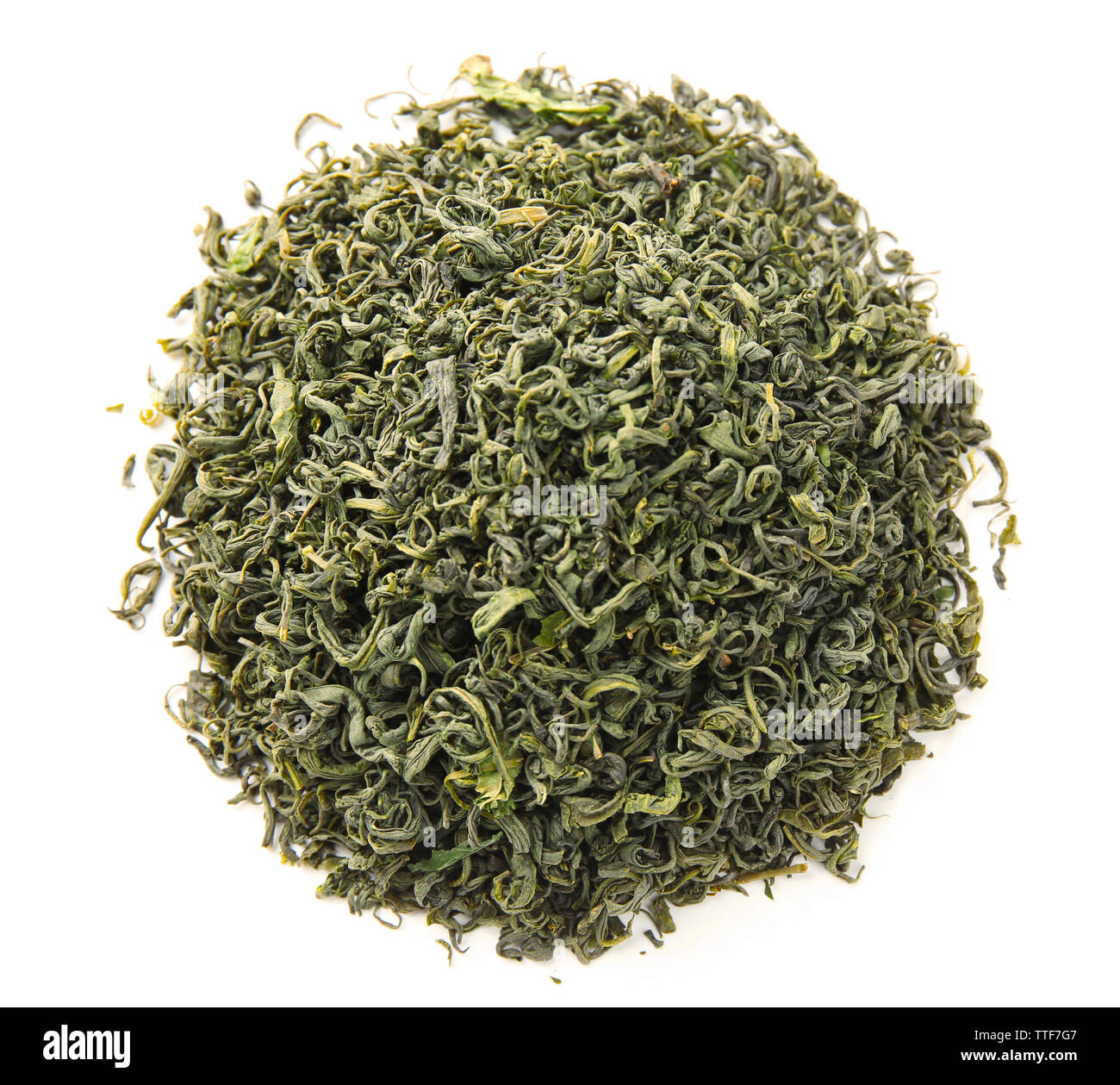 Pile of dry tea, isolated on white Stock Photo - Alamy