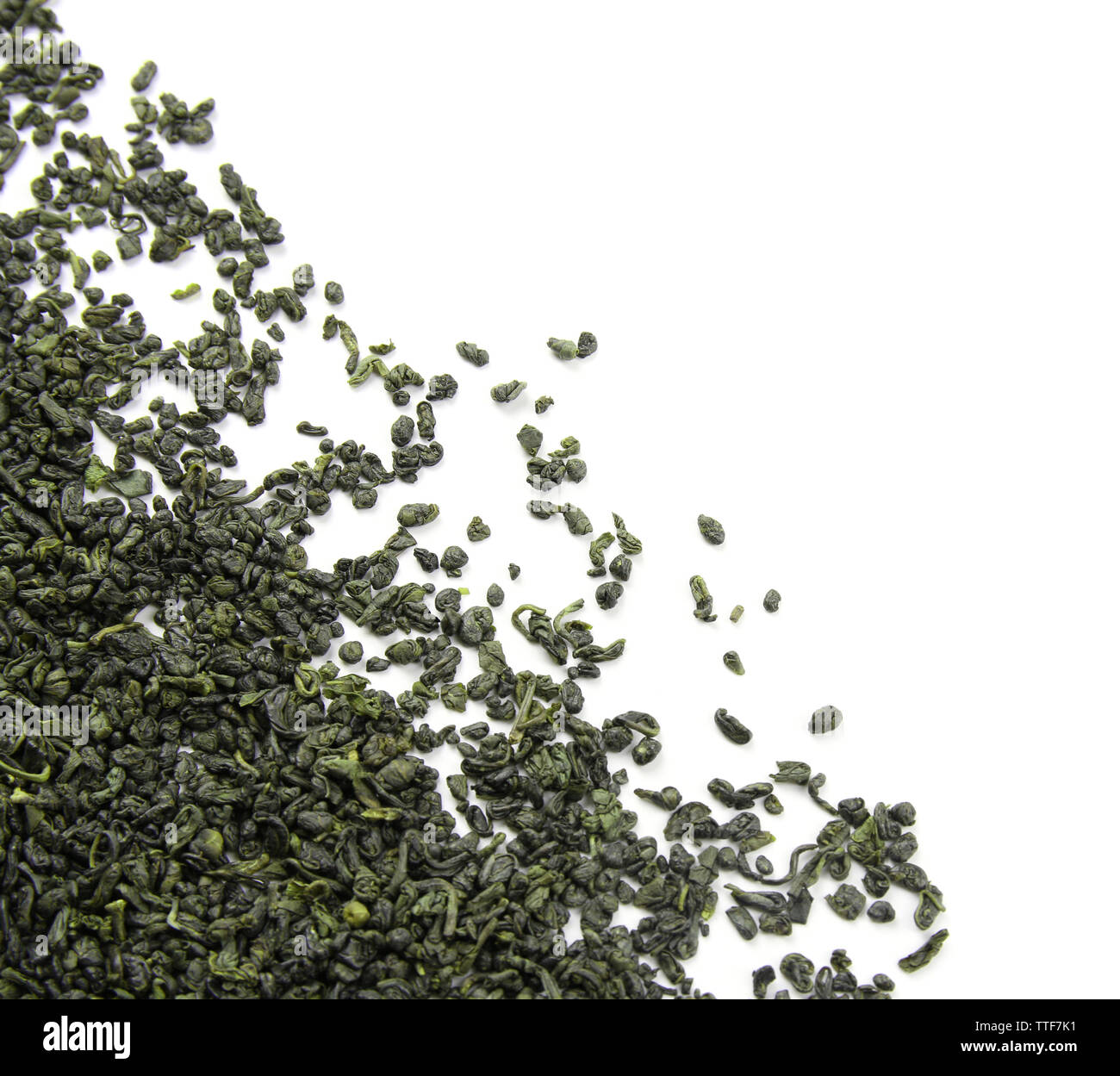 Pile of dry tea, isolated on white Stock Photo - Alamy