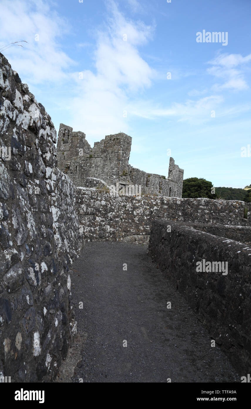 Ruins of medieval Fore Benedictine Abbey, known as The Place of the ...