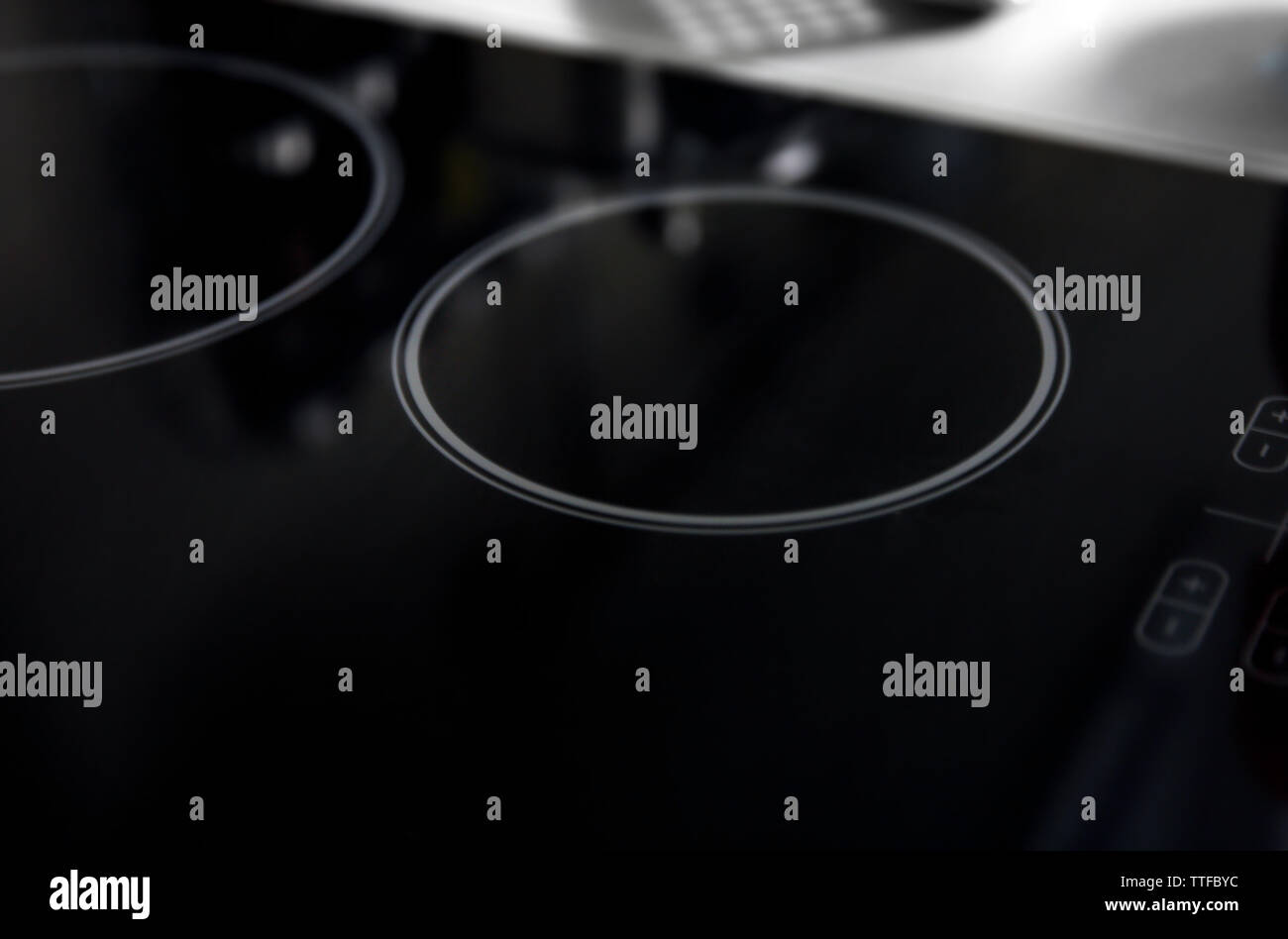 Electric hob closeup Stock Photo - Alamy