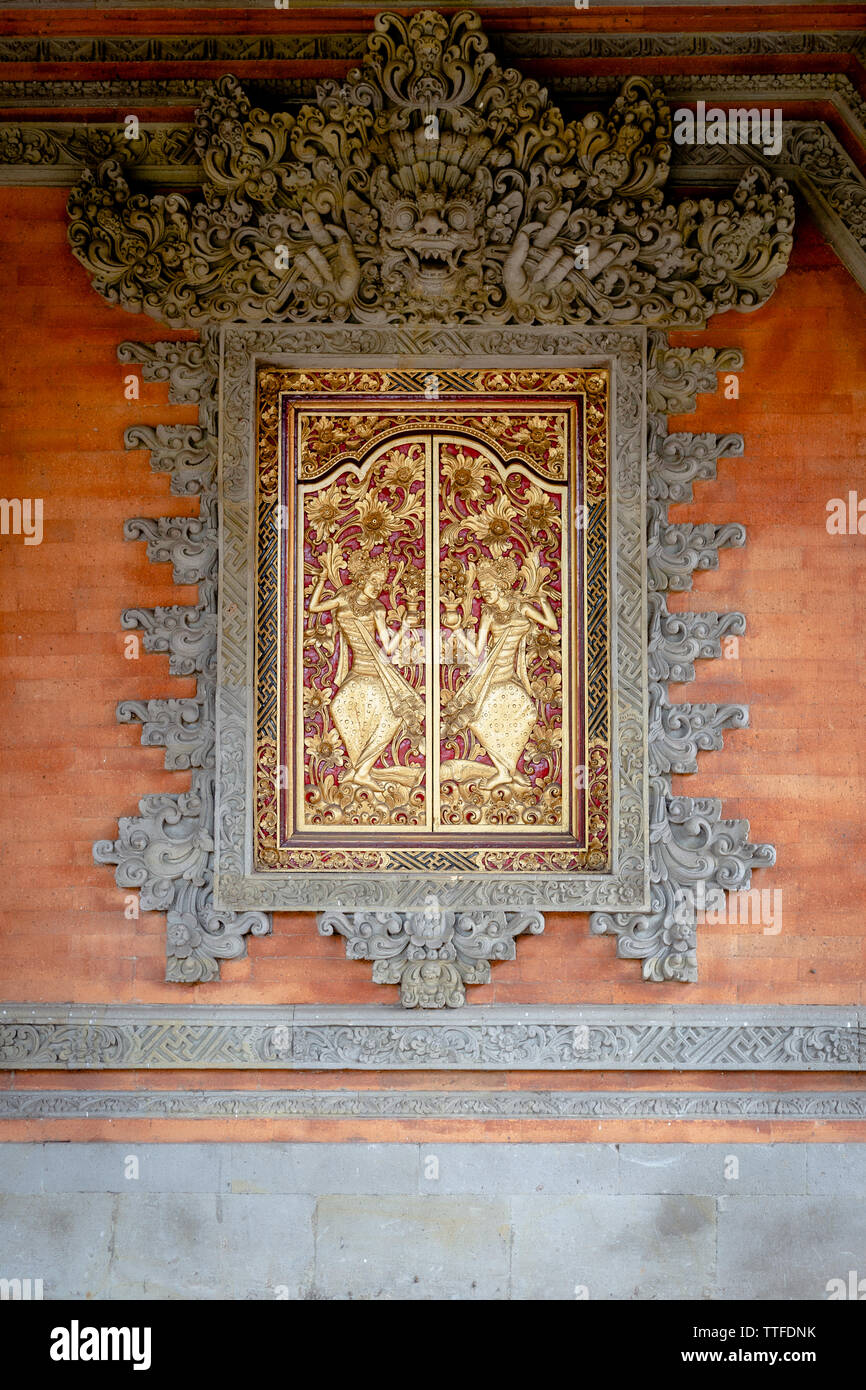 Window Decoration at Local Shrine in Bali, Indonesia Stock Photo - Alamy