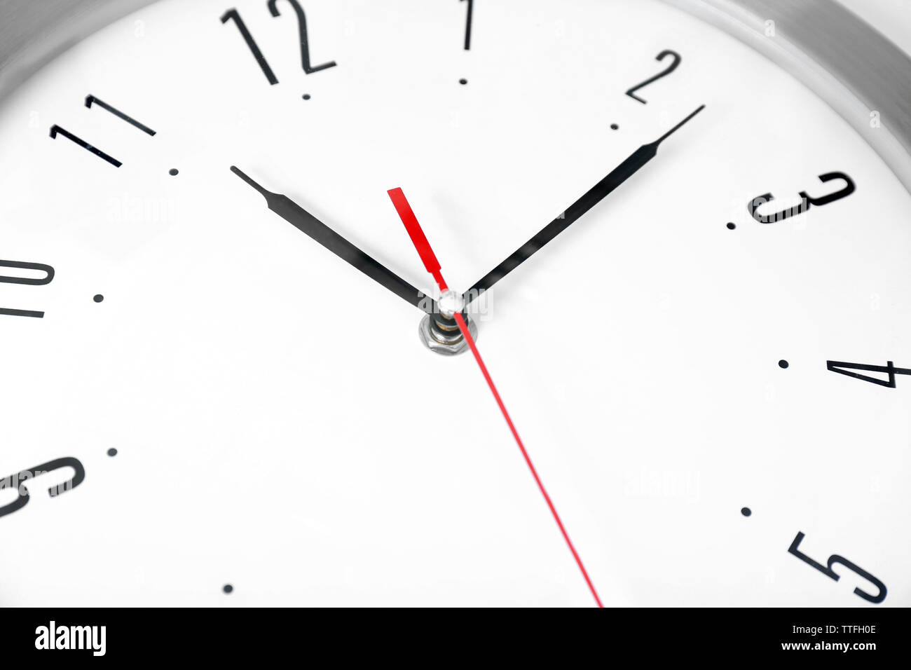 Round wall clock, close up Stock Photo - Alamy