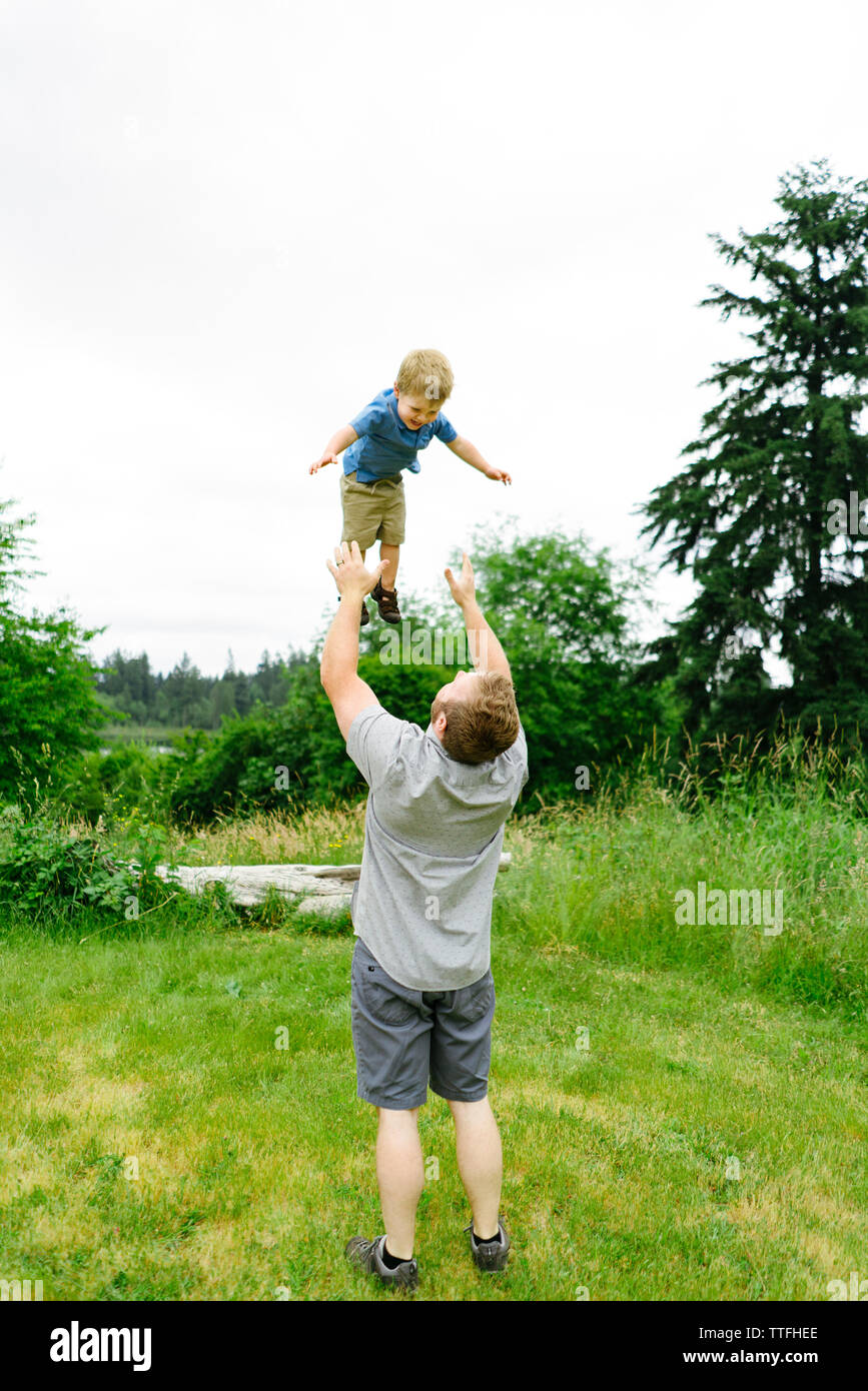 Caucasian family kids rear toddler hi-res stock photography and images ...