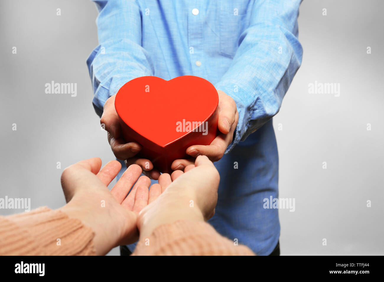 Man giving heart hi-res stock photography and images - Alamy
