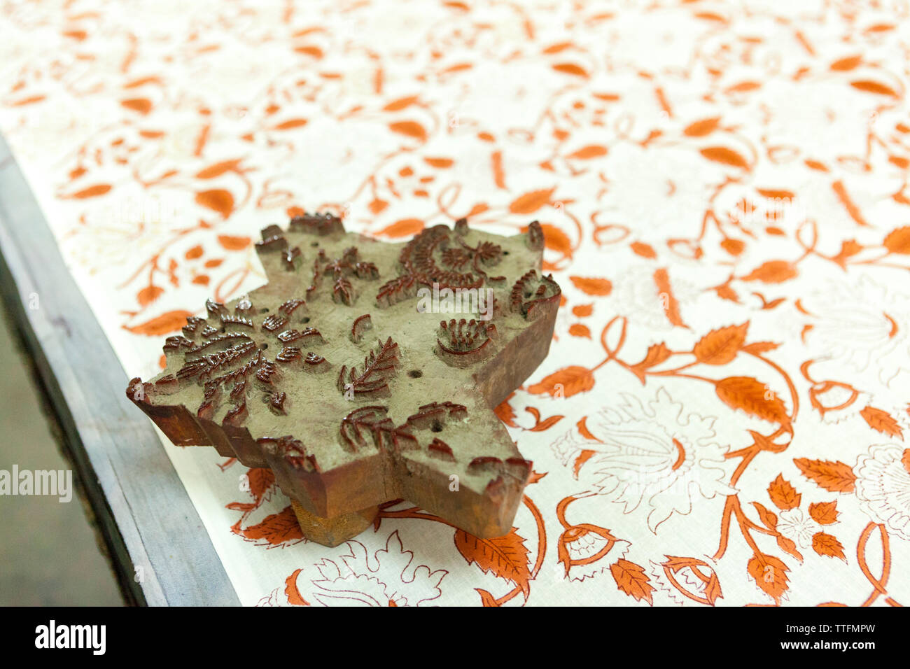 Traditional wooden mold to print textiles, Jaipur India Stock Photo - Alamy
