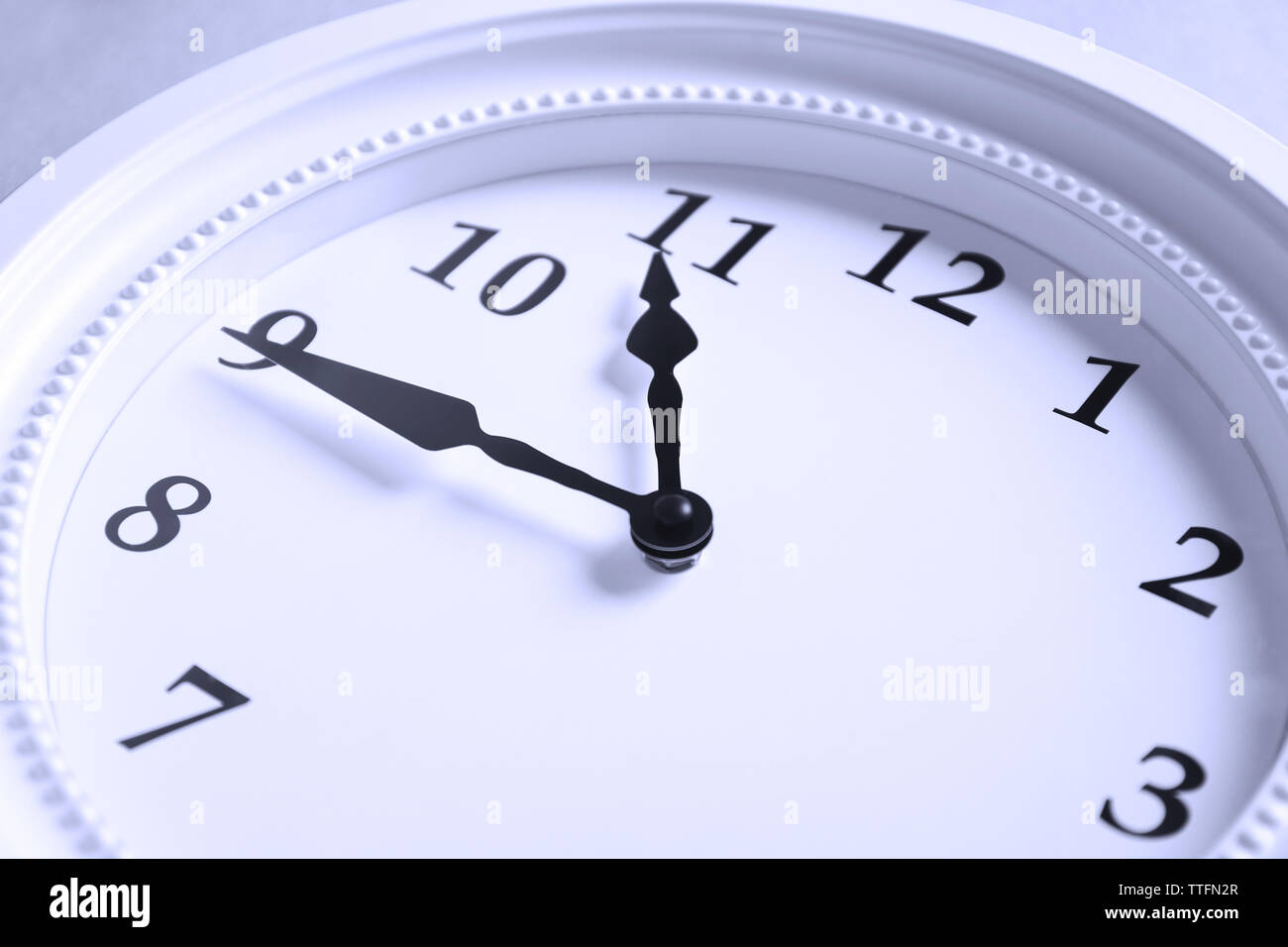 Clock face closeup Stock Photo - Alamy