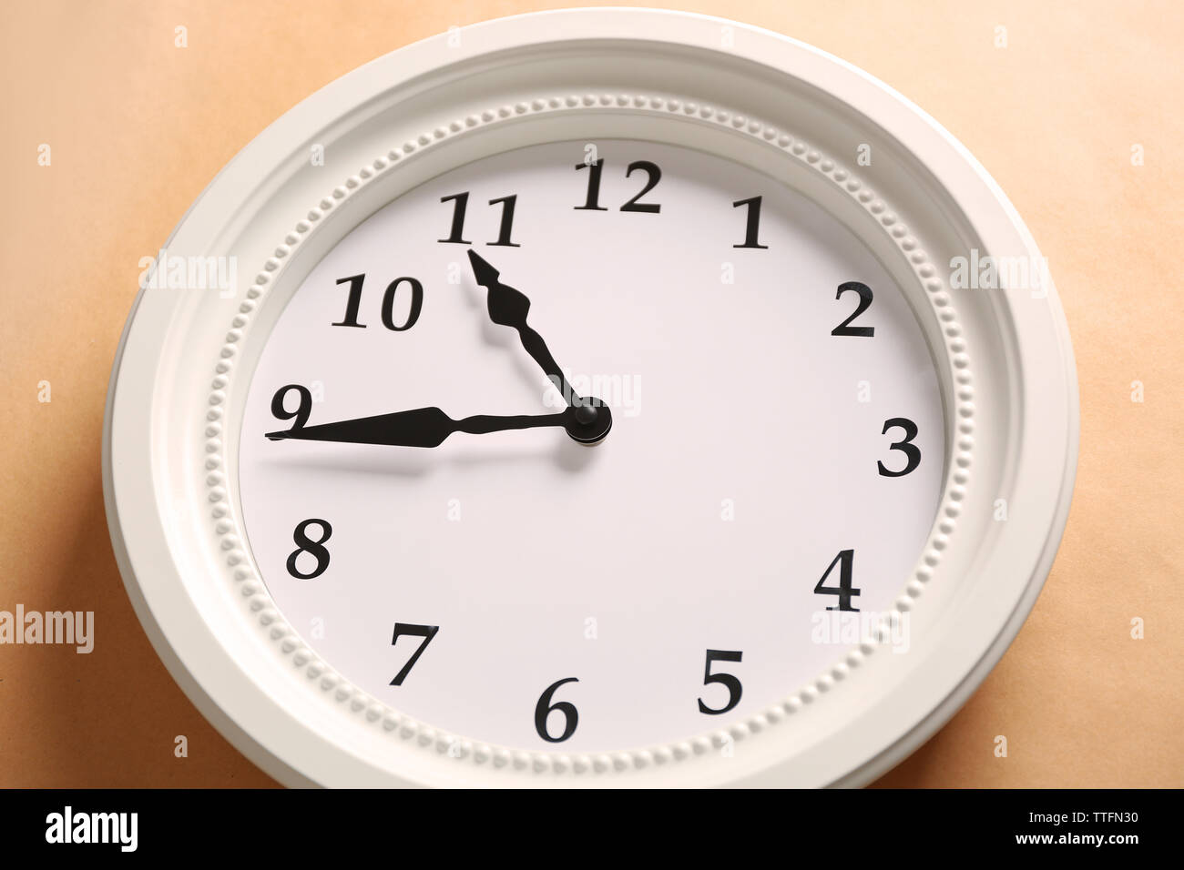 Clock face closeup Stock Photo - Alamy
