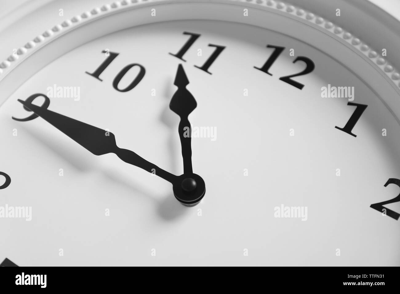 Clock face closeup Stock Photo - Alamy