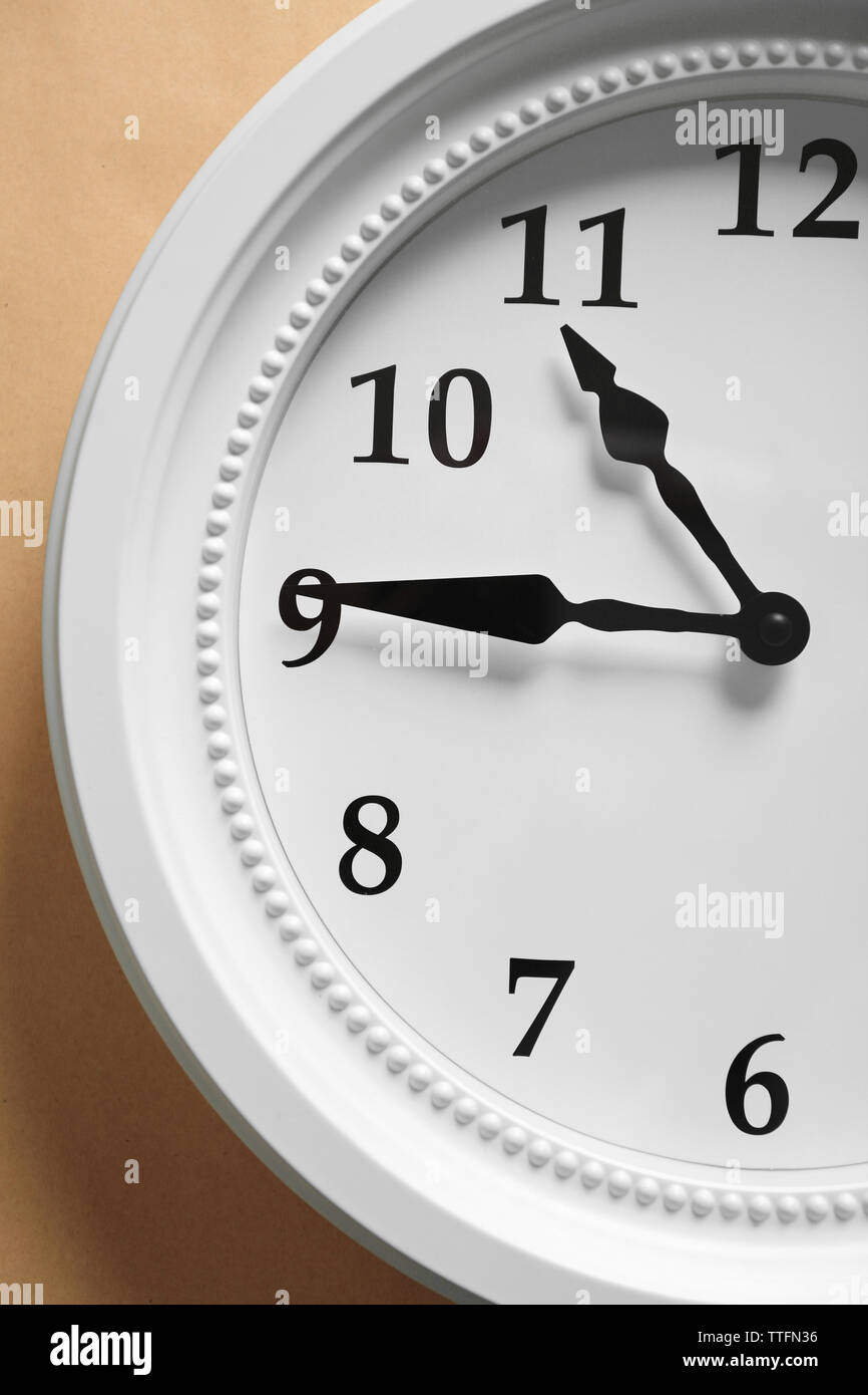 Clock face closeup Stock Photo - Alamy