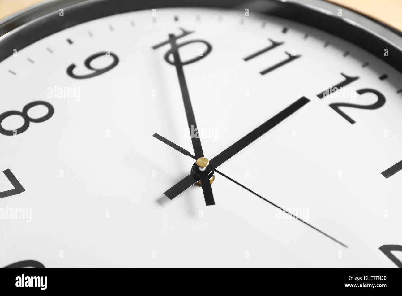Clock face closeup Stock Photo - Alamy