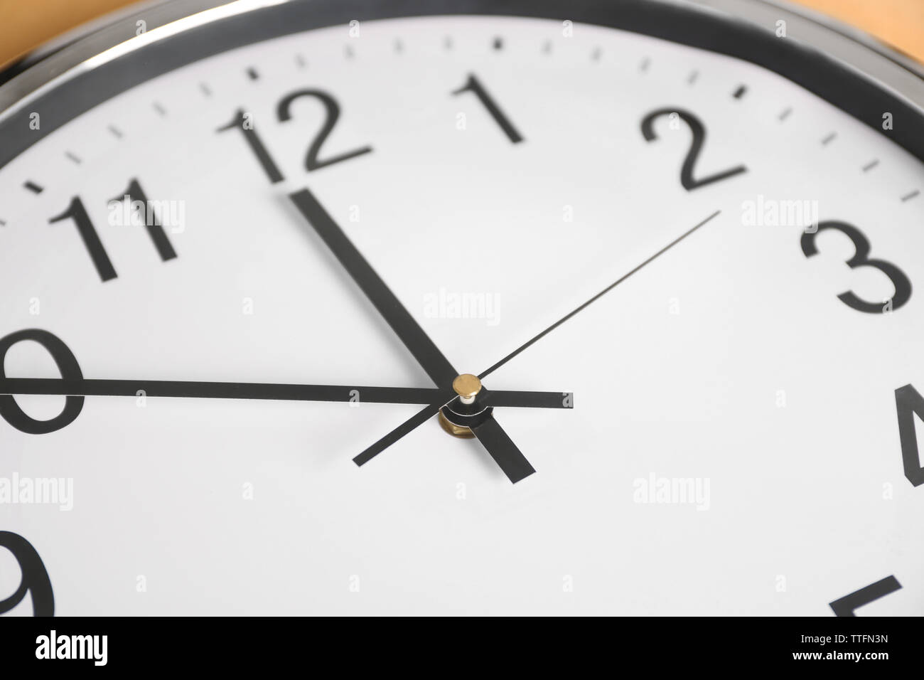 Clock face closeup Stock Photo - Alamy